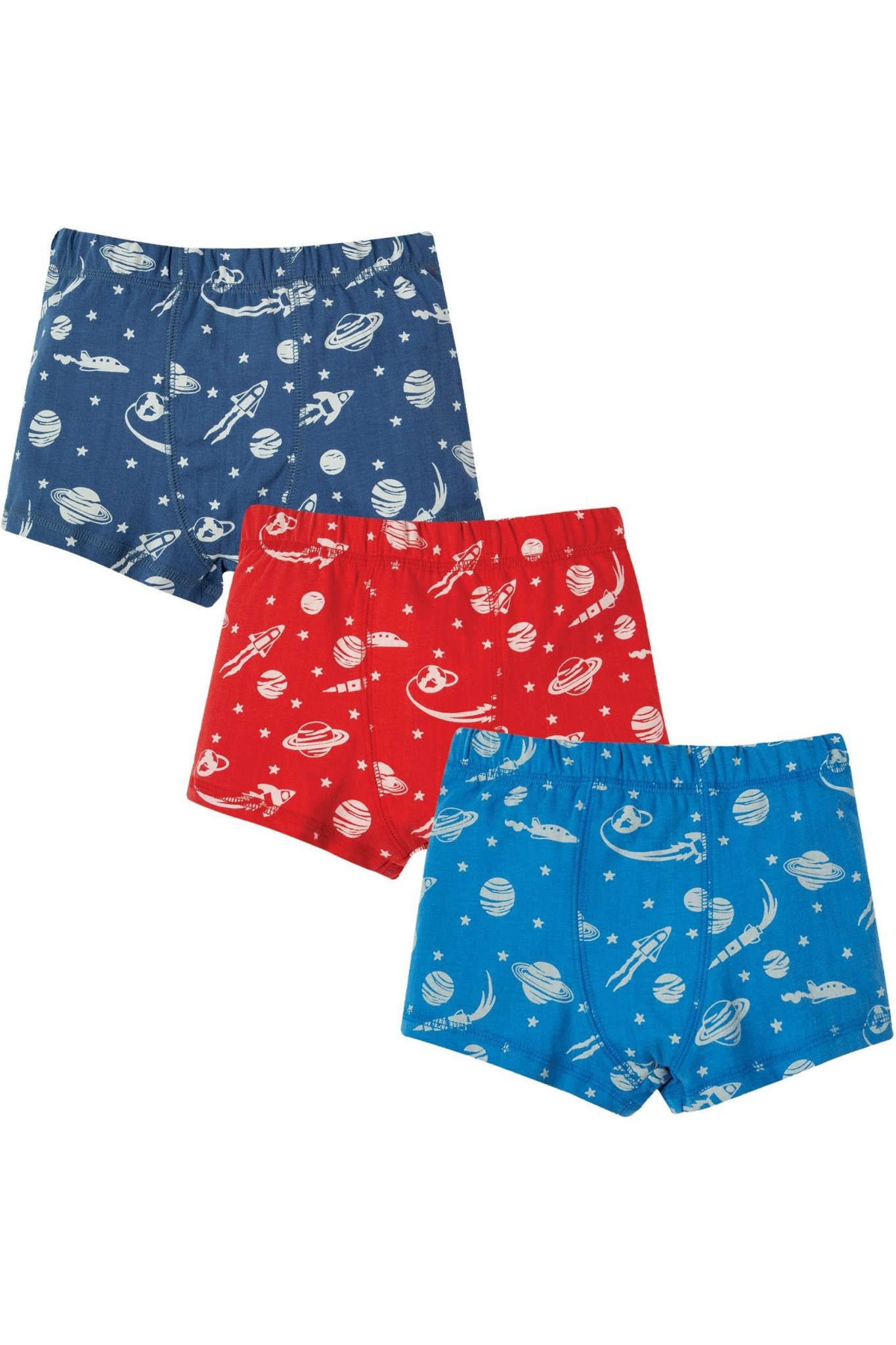 Boxer kalsonger barn 3-pack rymden, 3-6 år - LotusEco