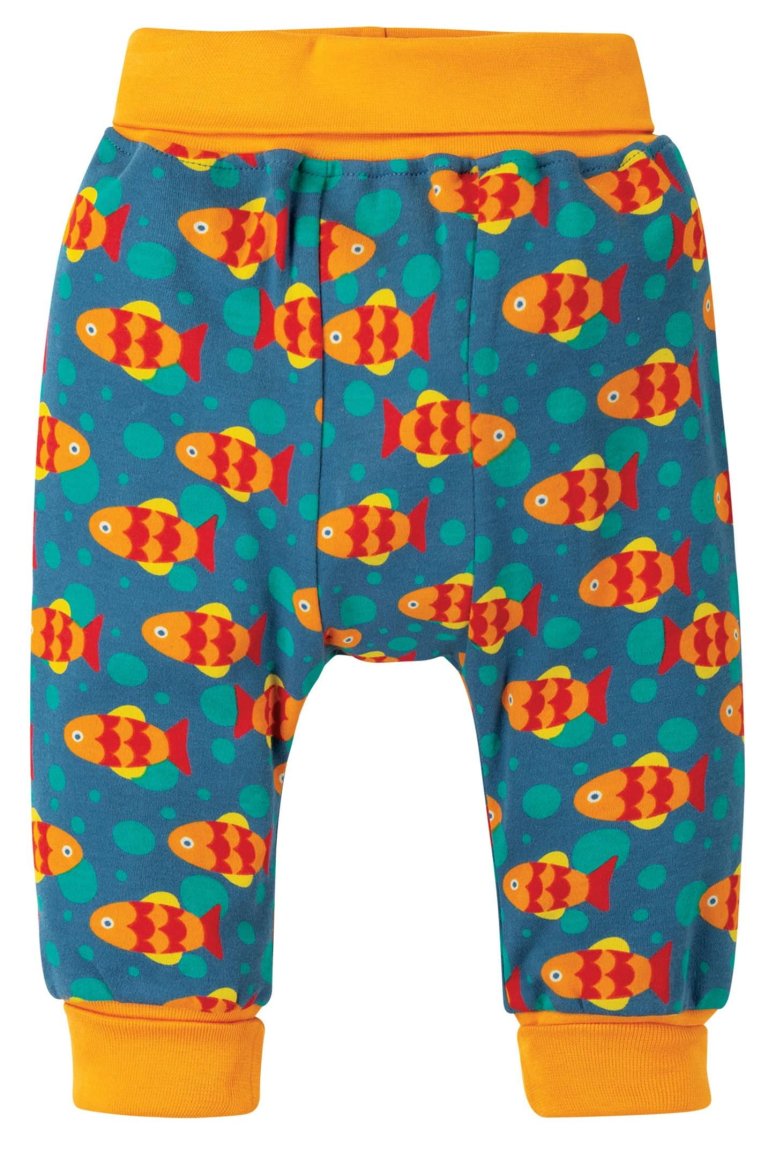 Byxor baby & barn mjukis fiskar, 6-12 mån - LotusEco